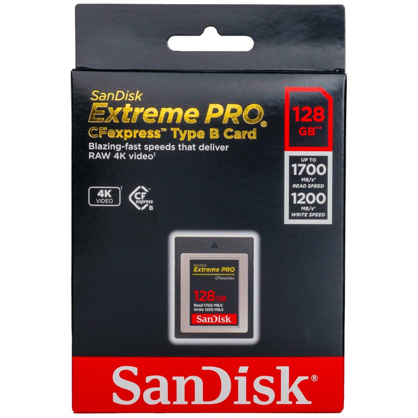SanDisk Карта памяти Extreme PRO 128 ГБ (SDCFE-128G-GN4NN) - купить с ...