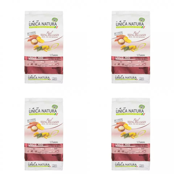 (4 ШТ.) Unica Natura, Unico Mini (Natural Superpremium) Сухой корм, для ...