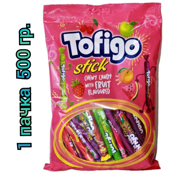 Жевательные палочки Tofigo Stick, фруктовое ассорти, 500гр./1 пачка ...
