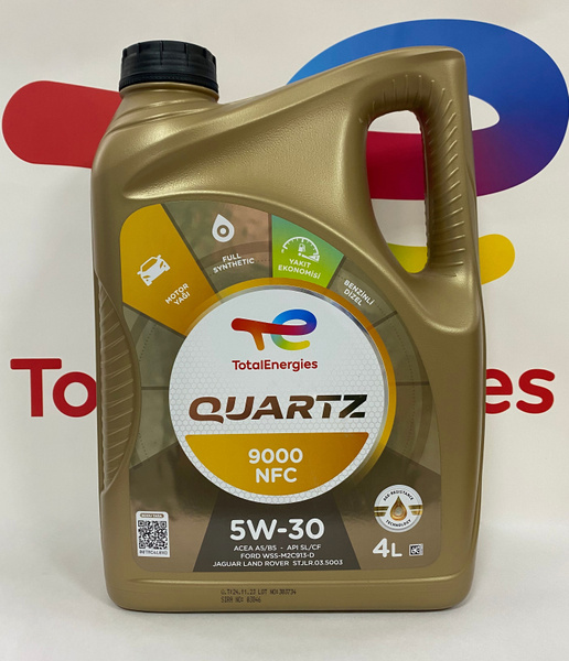 Масло моторное Total quartz 9000 nfc 5W-30 Синтетическое 4 л 221247 ...