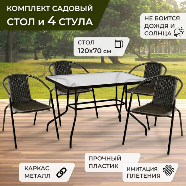 Набор садовой мебели: Комплект садовой мебели WR2719, Металл, Кресла ...