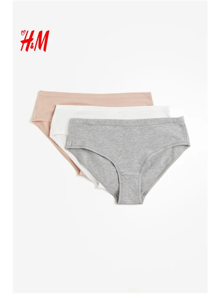 Комплект трусов H&M, 3 шт - купить с доставкой по выгодным ценам в интернет-магазине OZON ...