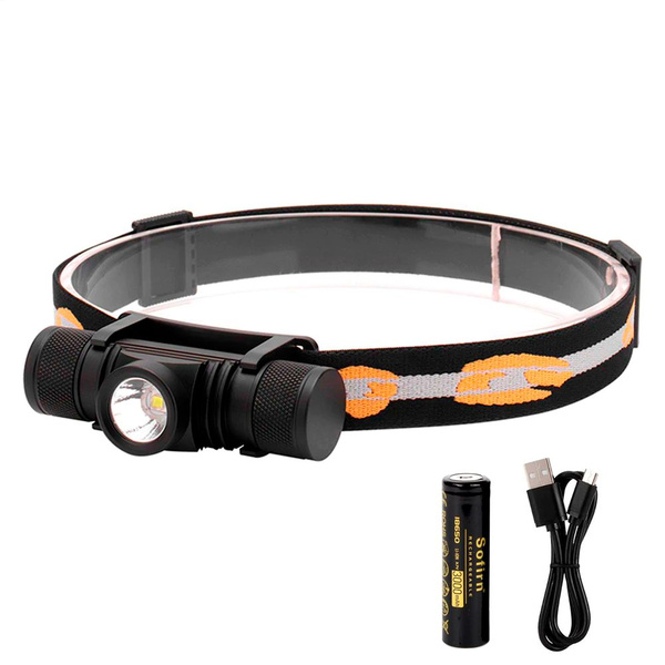 Налобный фонарь Boruit D10 Cree XM-L2 700-Люмен (комплект с аккумулятором 18650 Li-Ion 3000mAh ...