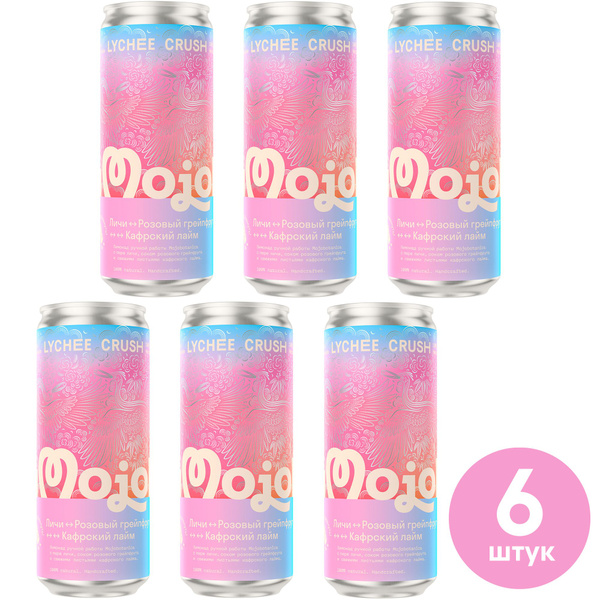 Натуральный крафтовый лимонад Mojobotanica Lychee Crush (Личи Грейпфрут ...
