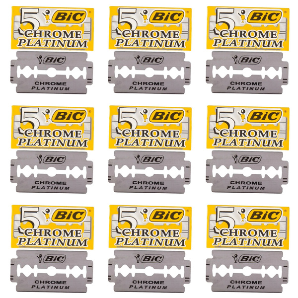Bic Лезвия для Т-образного станка Chrome Platinum, 5 шт, 9 уп - купить ...