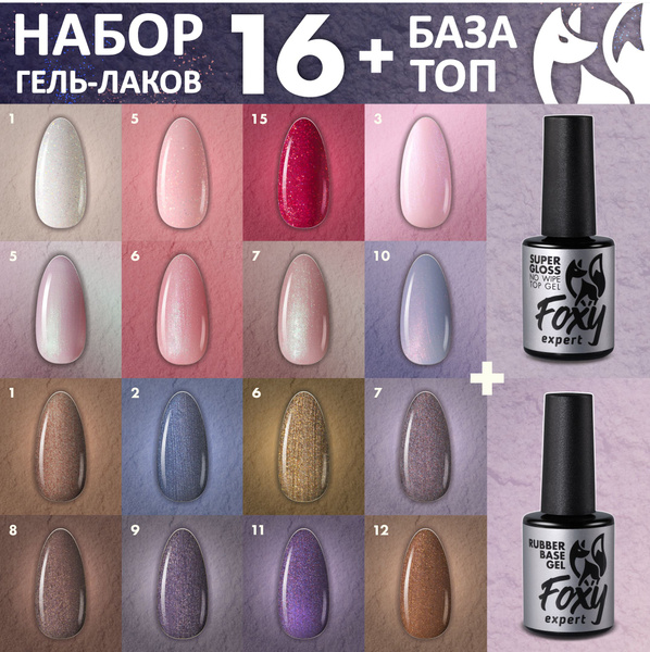 Вопросы и ответы о FOXY EXPERT ::: Набор гель лаков. "Драгоценные камни ...
