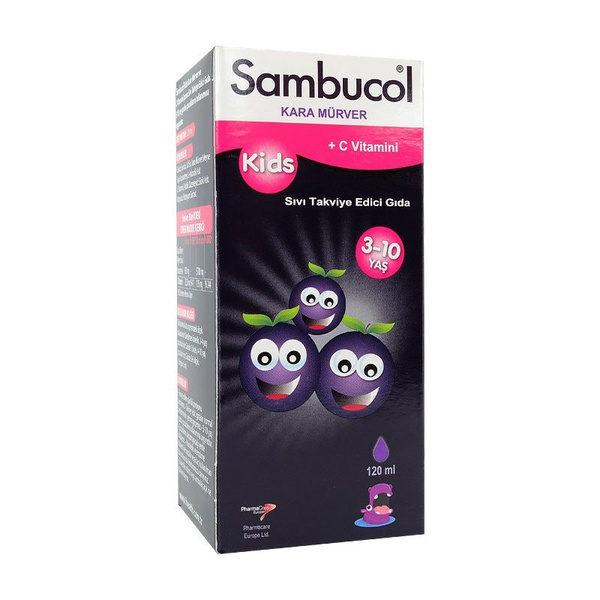 Sambucol Kids Сироп (чёрная бузина) для детей 120 мл - купить с ...