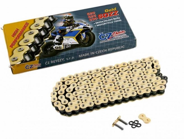 Цепь для мотоцикла CZ Chains 525 SDZZ Gold - 116 (Active-Ring ...