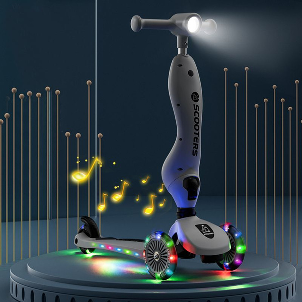 Детские трехколесные самокаты SCOOTER,Многофункциональный самокат "2 в ...