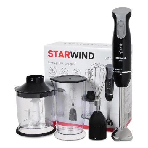 Блендер STARWIND погружной SBP2235 600Вт черный купить по низкой цене с доставкой в интернет ...