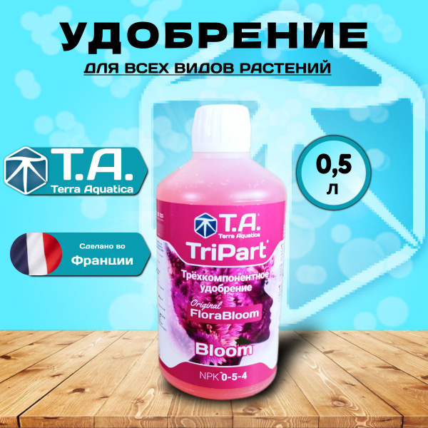 Удобрение GHE Flora Bloom 0,5л. / (Terra Aquatica TriPart Bloom 0,5л.)минеральное удобрение ...