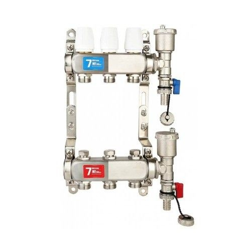 Коллекторная группа ViEiR (НЕРЖ) 1" х 3/4", (3 выхода) в сборе без расходомеров VR115-03А купить ...