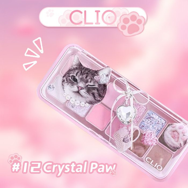 CLIO Палетка теней для век Милая кошка 12 цветов тон 12 Crystal Paw ...