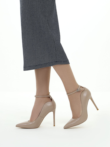 Туфли Женский BASCONI Натуральная кожа, размер 37 Шпилька 6 лодочки Италия Без застёжки ...