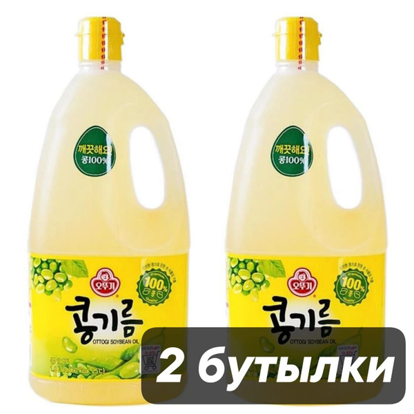Масло соевое Ottogi рафинированное 1,8 л, 2 шт - купить с доставкой по ...