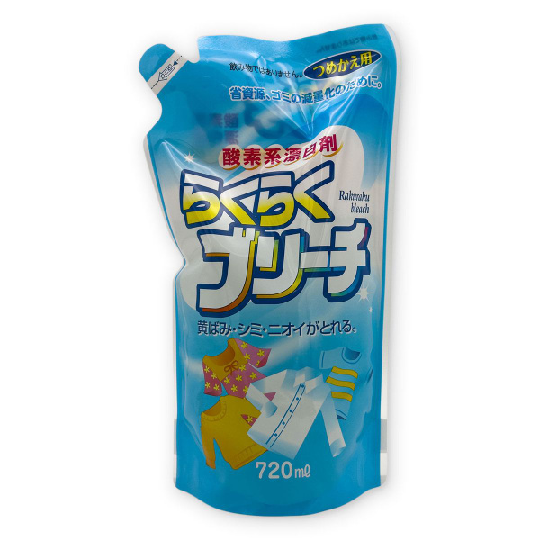 Rocket Soap Отбеливатель для белья кислородный Rakuraku Bleach, 720 мл ...
