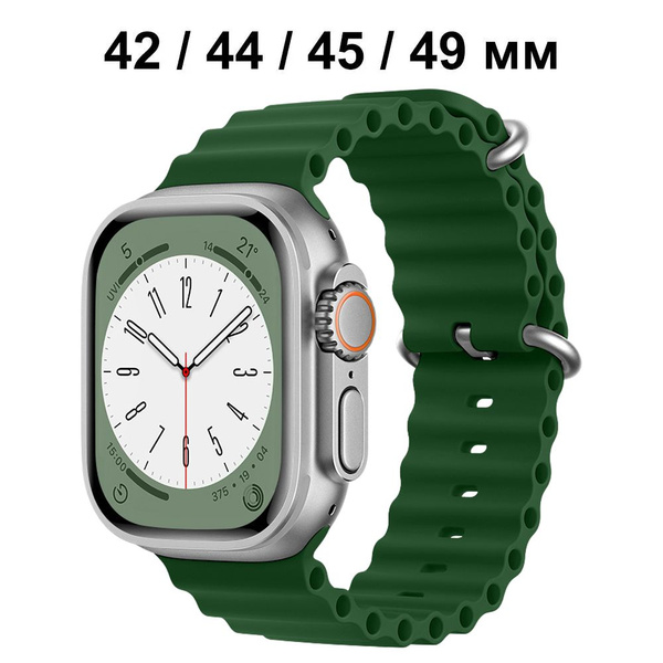 Силиконовый ремешок для смарт-часов Apple Watch Series 1-10 , SE ...
