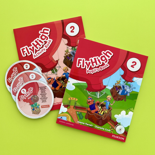Fly High 2, Level 2. Pupil's Book+Activity Book+2CD/Pearson/Perrett ...