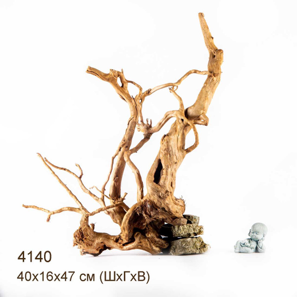 Коряга для аквариума натуральная. Корень Азалии - XL. Декорация MASHA ...