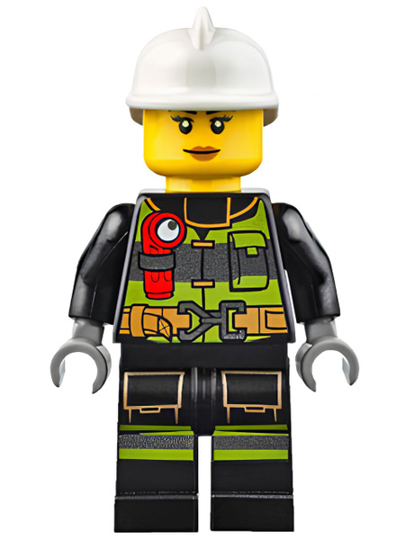 Минифигурка Lego Fire - Reflective Stripes with Utility Belt and ...