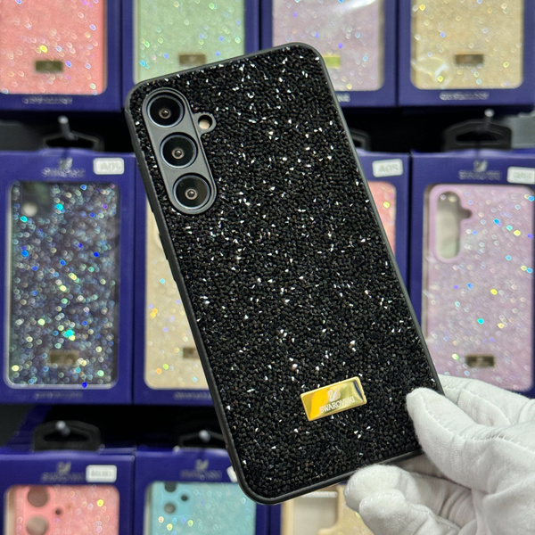 Чехол Swarovski для Samsung A35 черный купить на OZON по низкой цене ...