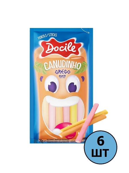 Жевательный мармелад Docile Canudinho Цветные Карандаши со вкусом ...