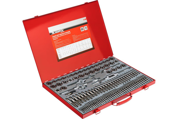 Набор метчиков и плашек Matrix М2-М18 110 шт 773110 - купить с ...