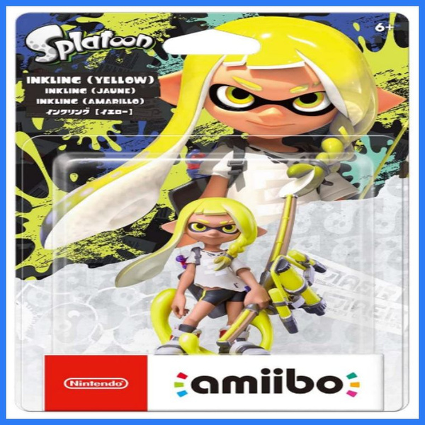Amiibo фигурка Nintendo Inkling Girl yellow Splatoon Коллекция ,9cm купить на OZON по низкой ...