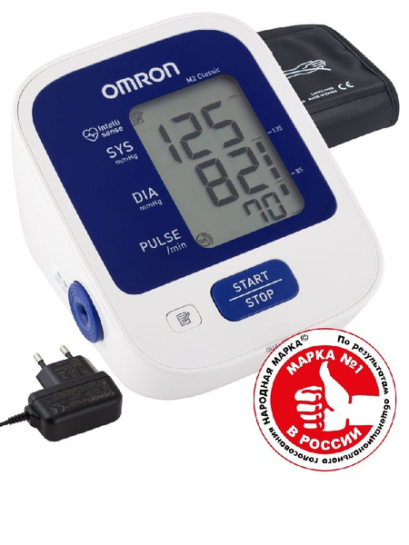 Тонометр OMRON M2 Classic с адаптером и универсальной манжетой (HEM ...