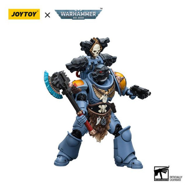 Фигурка JOYTOY Warhammer 40k 1:18 Space Wolves Claw Pack Brother Olaf ...
