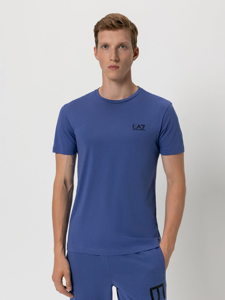 Футболка EA7, размер 54, 56, цвет синий, хлопок 100% - купить по выгодной цене в интернет ...