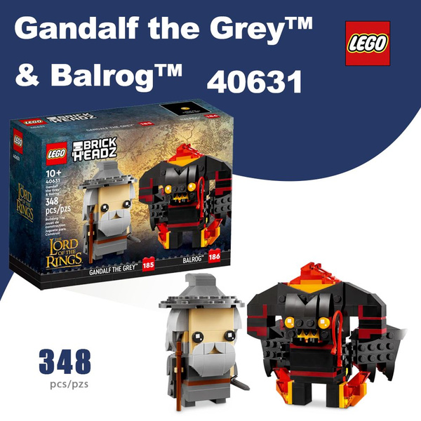 Конструктор LEGO, серии "BrickHeadz", 40631 Gandalf the Grey and Balrog ...