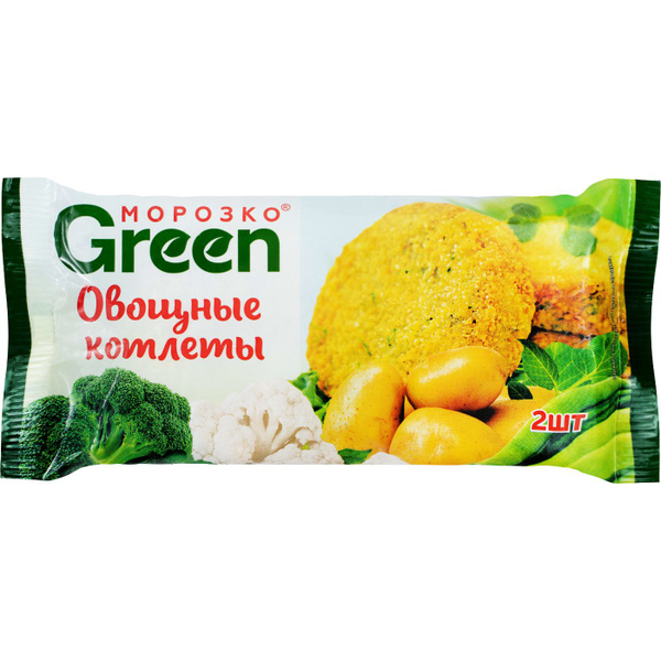 Котлеты МОРОЗКО GREEN овощные, 150г - купить с доставкой по выгодным ...