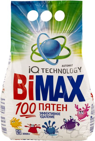 BiMAX Стиральный порошок 3000 г - купить с доставкой по выгодным ценам в интернет-магазине OZON ...
