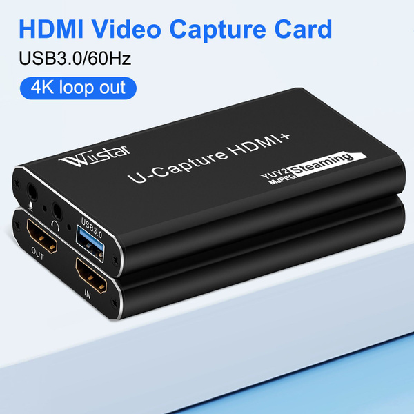 Карта видеозахвата USB3.0 HDMI 1080P @ 60 Гц Выход HDMI 4K30 Гц Запись ...