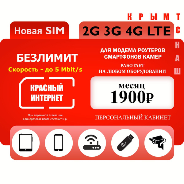 SIM-карта Симкарта безлимитный интернет МТС эксклюзив + статик IP адрес ...
