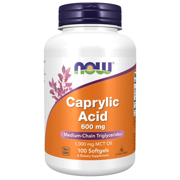 NOW Caprylic acid 600 mg, каприловая кислота, 100 капсул купить на OZON ...
