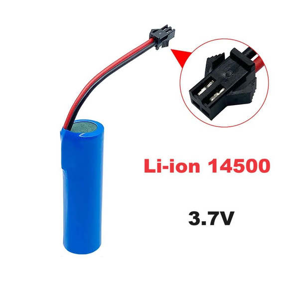 Аккумулятор литиевый с выводами YT Li-ion 14500 / 500mAh 3.7V батарея ...