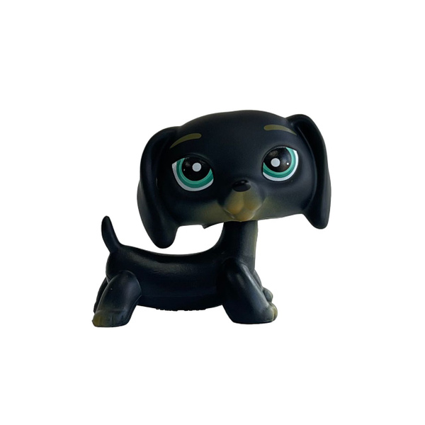 Littlest Pet Shop #325 LPS игрушки ,У черного щенка голубые глаза ...