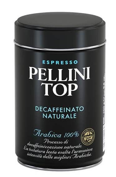 Pellini Top Decaffeinato Naturale Espresso кофе молотый 250г ж/б ...