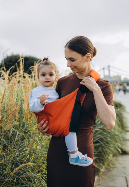 Детская переноска слинг Easy Bag , магма, ручная работа. - купить с ...