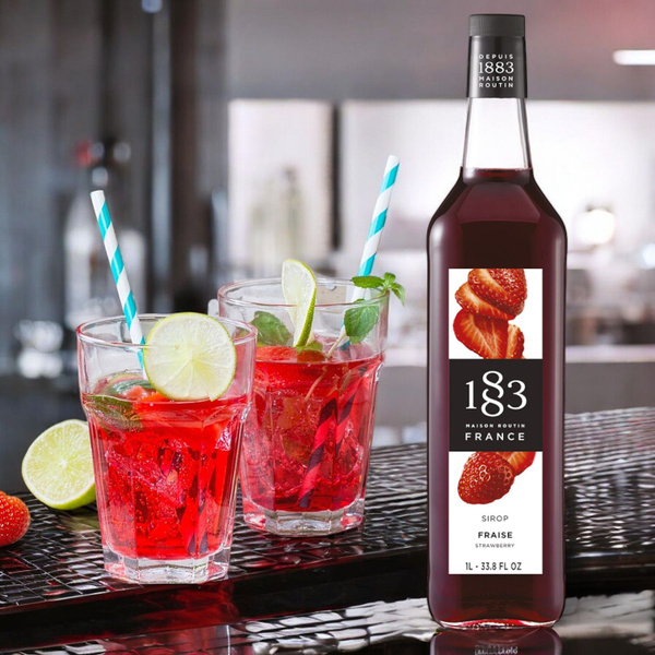 Сироп для кофе Клубника, коктейлей, десертов и выпечки, 1л, Мезон Рутин 1883 купить на OZON по ...