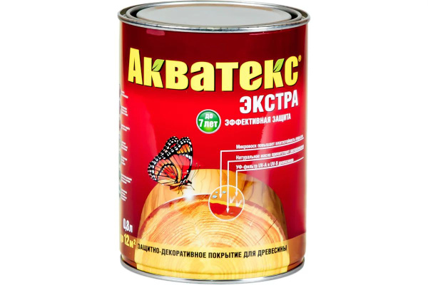 Защитно-декоративное покрытие для древесины АКВАТЕКС ЭКСТРА РОГНЕДА ...