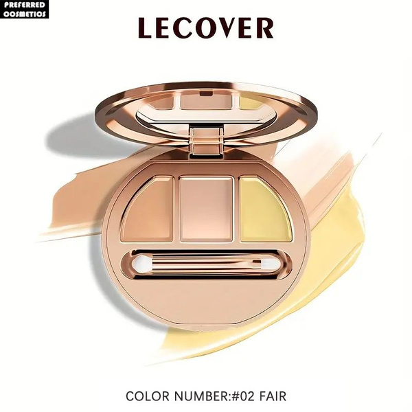 Трехцветная цветовая палитра консилеров Lecover-полностью скрывает ...