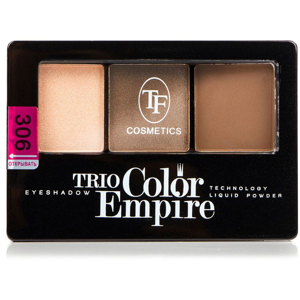 Тени для век TF Cosmetics "Trio Color Empire", трехцветные, тон 306 ...