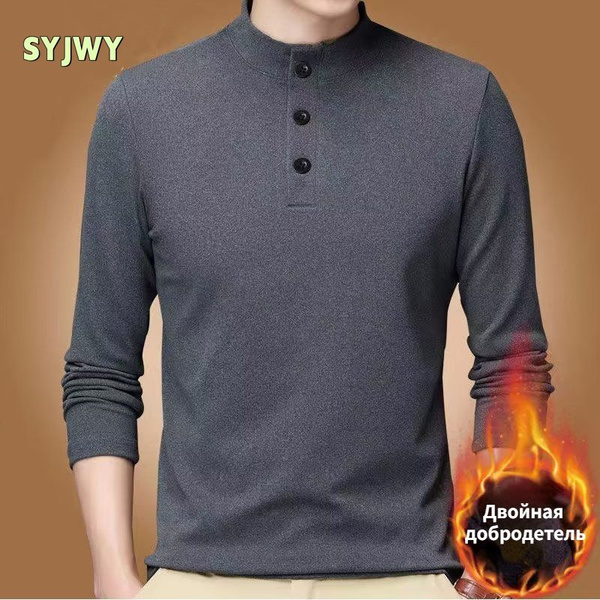 Пуловер Мужской SYJWY пепел Полиэстер, размер 58 Пряжка Длинный Другое Китай купить c доставкой ...