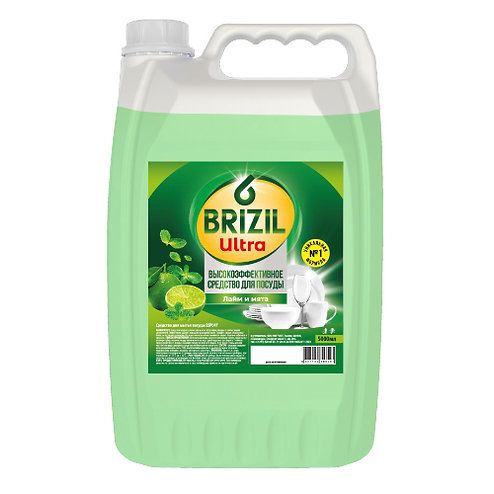Brizil Средство для посуды Ultra Лайм и мята, 5 л купить на OZON по ...