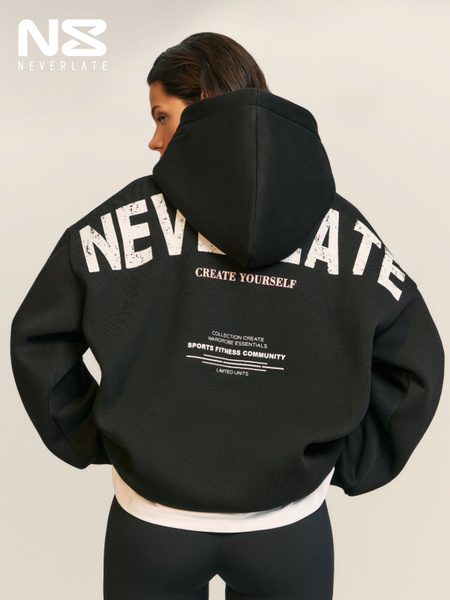 Худи NEVERLATE - купить с доставкой по выгодным ценам в интернет-магазине OZON (1705309524)