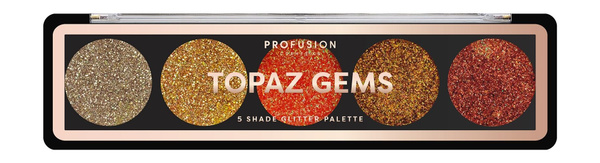 PROFUSION Палетка глиттеров для макияжаTopaz Gems, 4,5 г купить на OZON по низкой цене (1679994506)