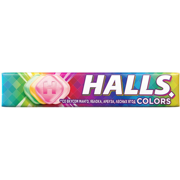 Леденцы Halls Colors 25 г купить на OZON по низкой цене (1731704278)